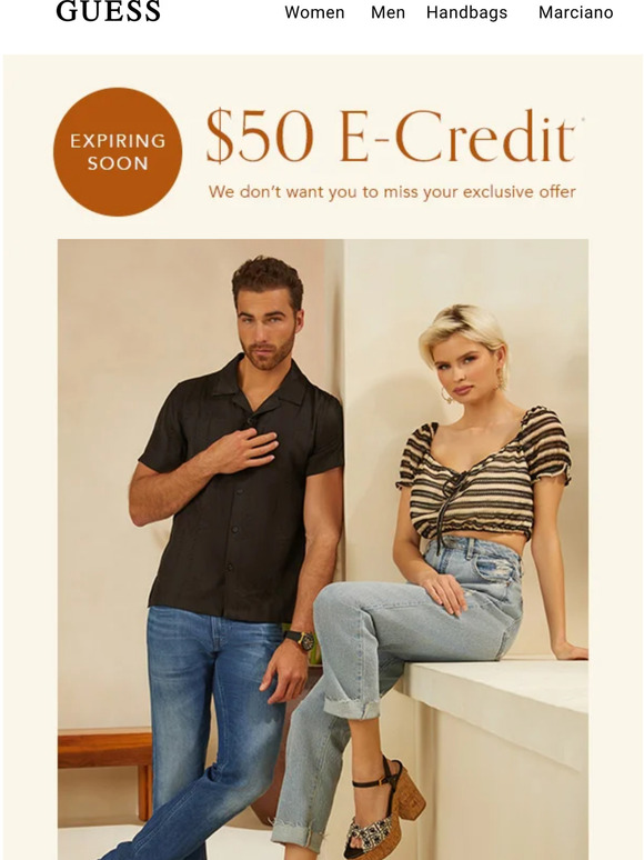 GUESS?: Expiring Soon: $50 Credit | Milled