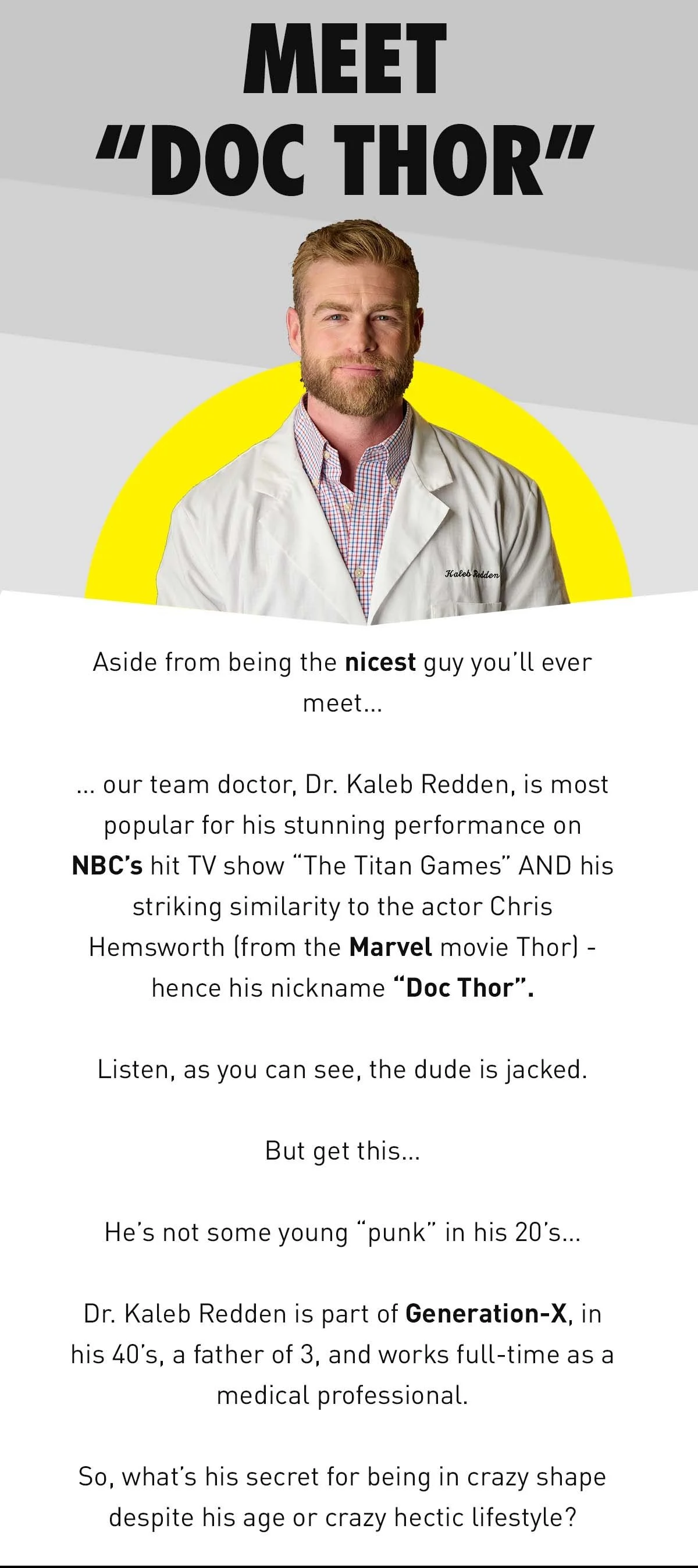 Leading Edge Health: Jacked doctor reveals 2-word secret for getting ...