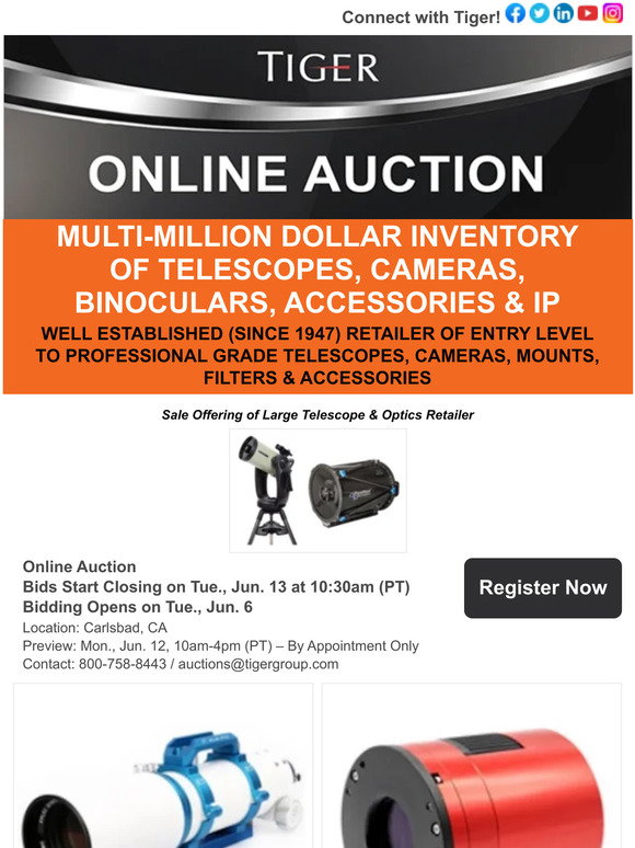 Sky & Telescope: Multi-Million Dollar Inventory of Telescopes, Cameras ...