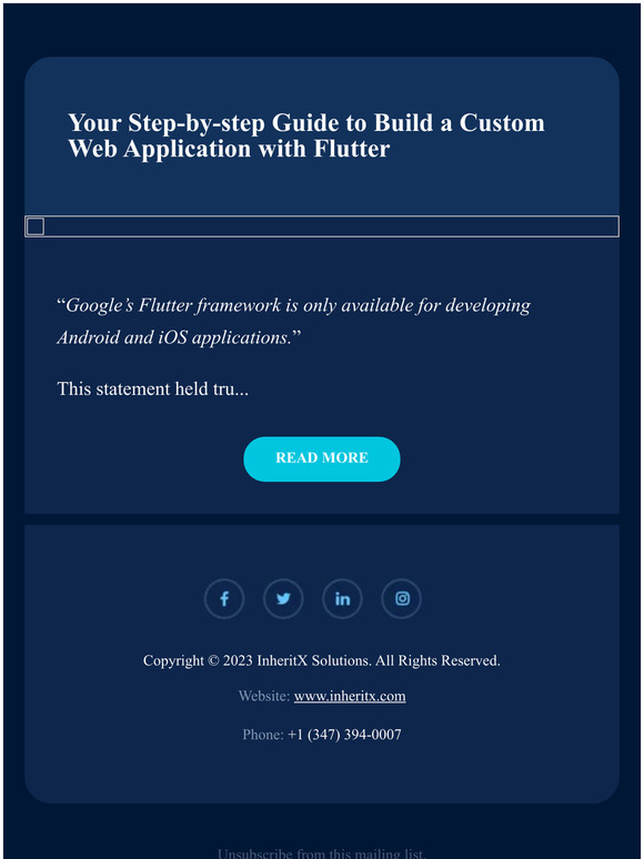 Inheritx Your Step By Step Guide To Build A Custom Web Application With Flutter Milled