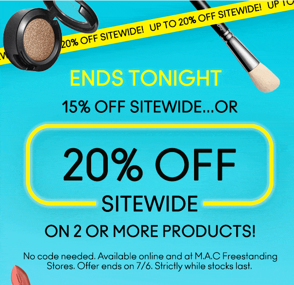 M·A·C: 🚨 FINAL CALL 🚨 20% Off Ends Tonight | Milled