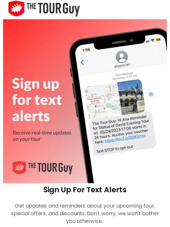 The Tour Guy: Can We Text You? | Milled