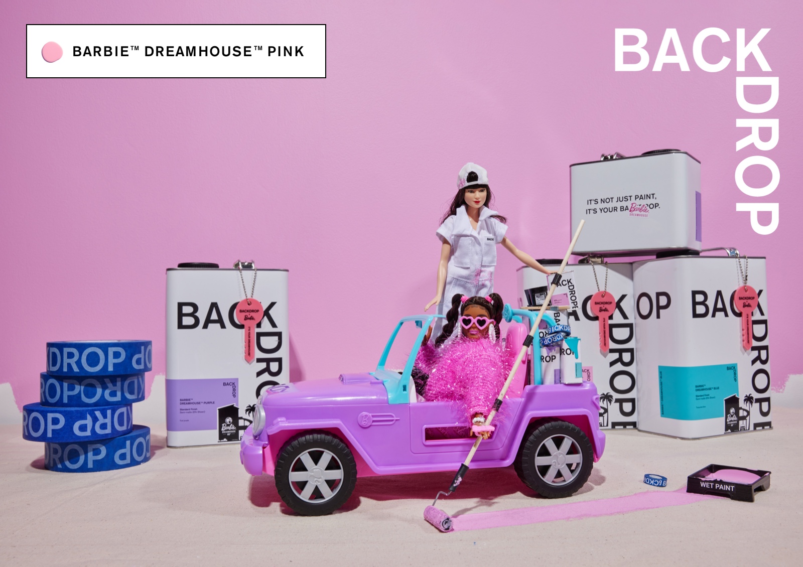 Backdrop: BARBIE™ PINK PAINT | Milled