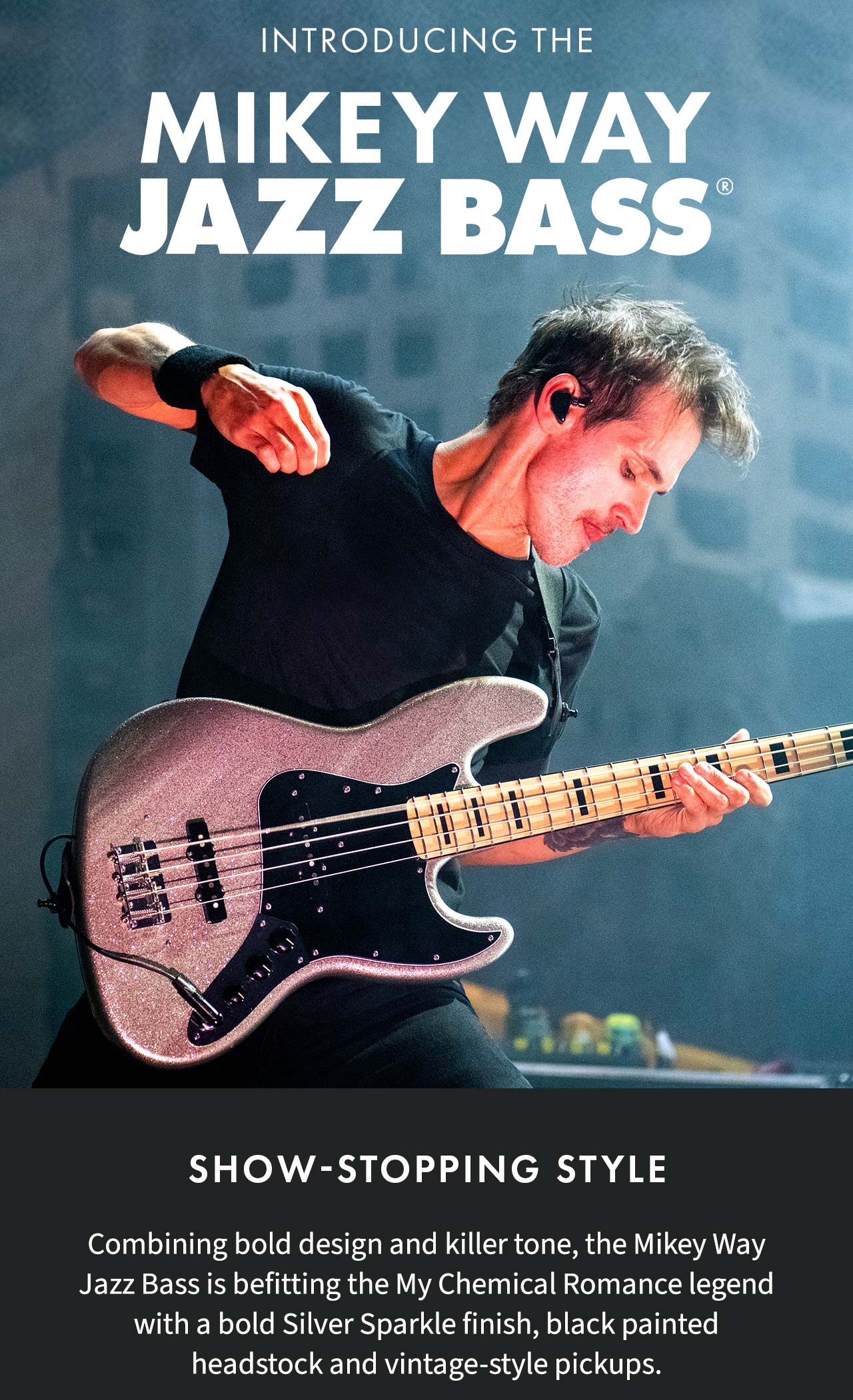 Fender: The Mikey Way Jazz Bass | Now Available | Milled