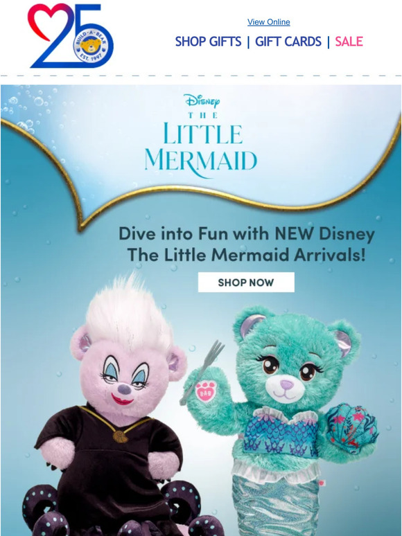 Build-A-Bear: Dive into Fun with NEW Disney The Little Mermaid Arrivals ...