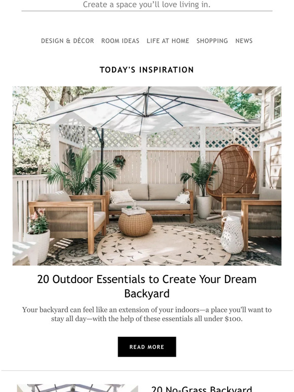 MyDomaine: 20 Outdoor Essentials to Create Your Dream Backyard—All ...