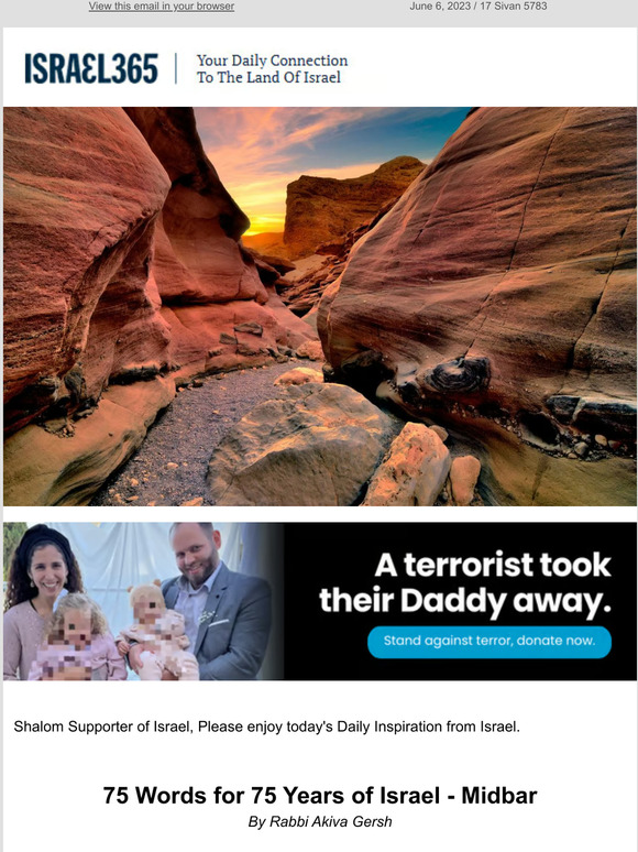 The Israel Bible: 75 Words for 75 Years of Israel - Midbar | Milled