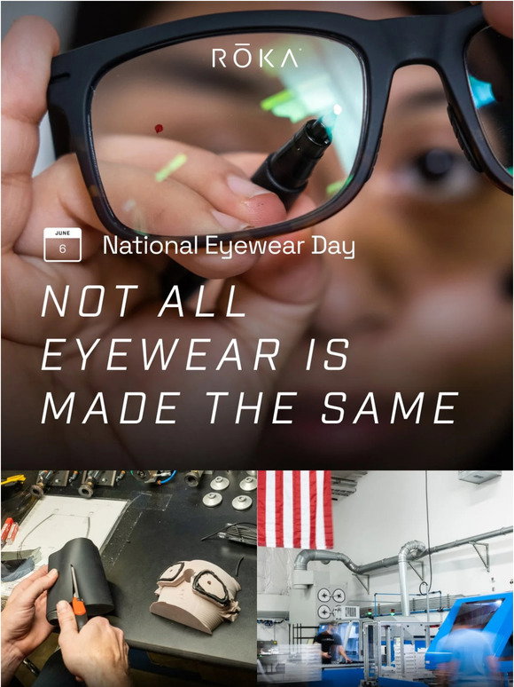 ROKA: Not all eyewear is made the same. | Milled