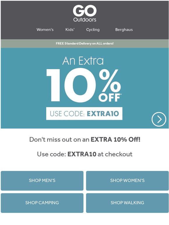 Go Outdoors: EXTRA 10% Off | Use code: EXTRA10 | Milled