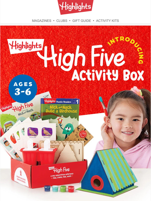 Highlights for Children: 📣 INTRODUCING: High Five Activity Box 📣 | Milled