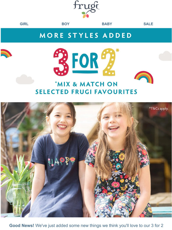 Frugi: We've added some new things to 3 for 2! | Milled