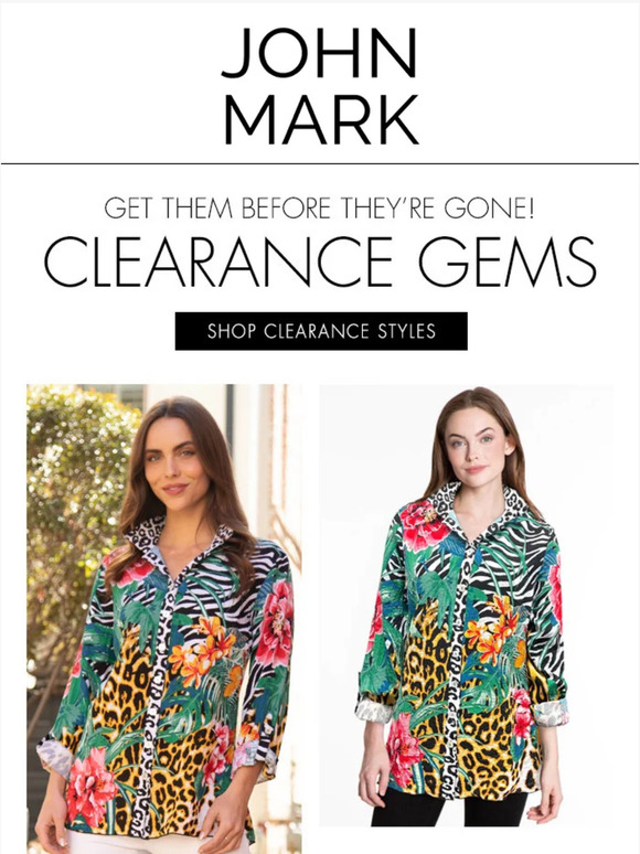 John Mark Clothing: Clearance Gems | Milled