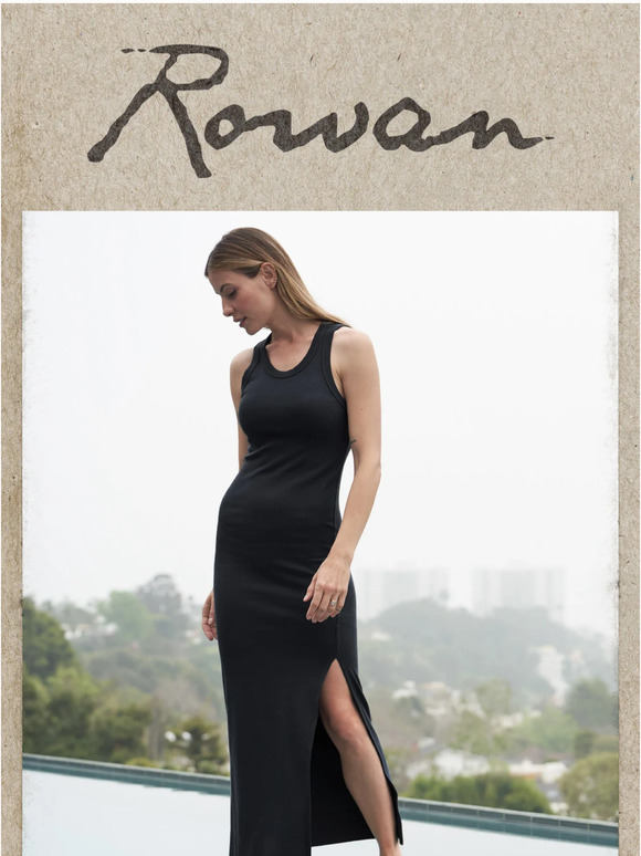 Rowan: The Dylan Dress is here in Black and Bone | Milled