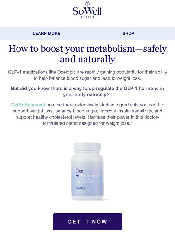 SoWell Health: Shed extra pounds with GetSoBalanced | Milled