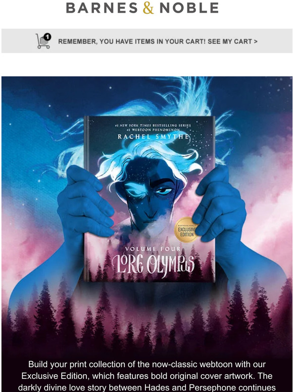 Barnes & Noble: It's here! Our Exclusive Edition of "Lore Olympus ...