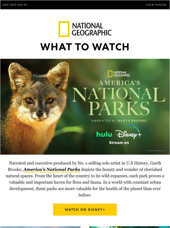 National Geographic: WHAT TO WATCH: a visitor's guide to 'America's ...