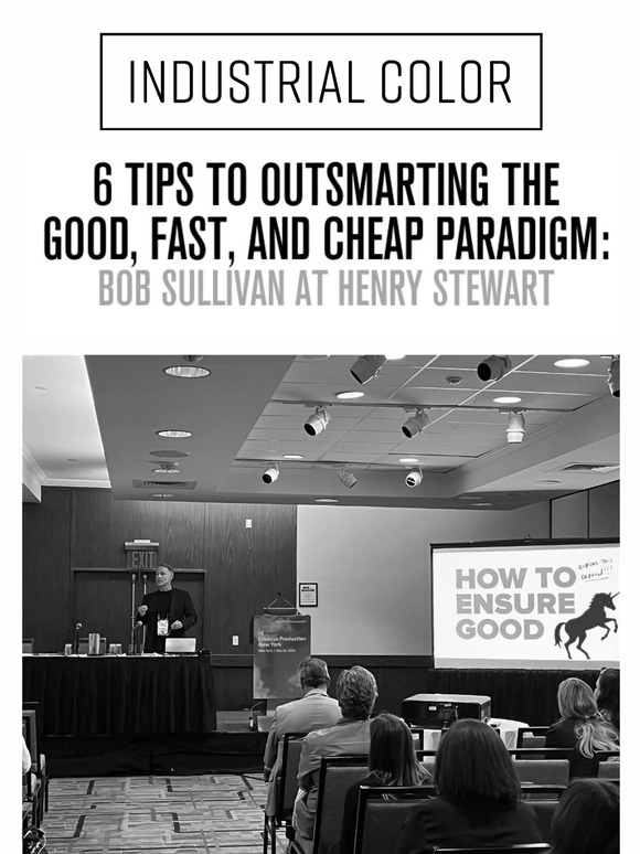 GlobalEdit: Bob Sullivan at Henry Stewart 2023 | Milled