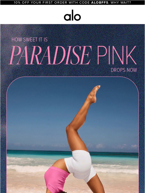 Alo: NEW DROP: Paradise Pink | Milled
