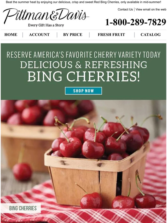 Pittman & Davis: 🍒 Reserve America's Favorite Cherry Variety Today ...