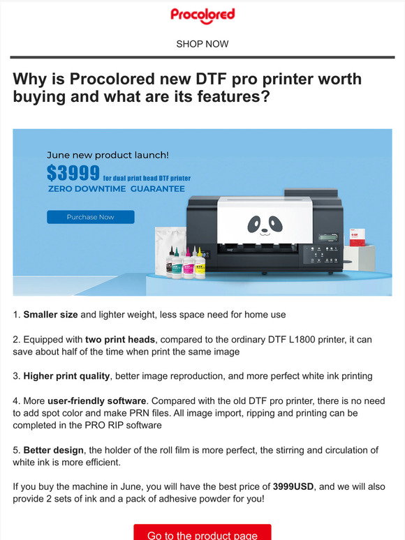 Procolored: Why is Procolored new DTF pro printer worth buying and what ...