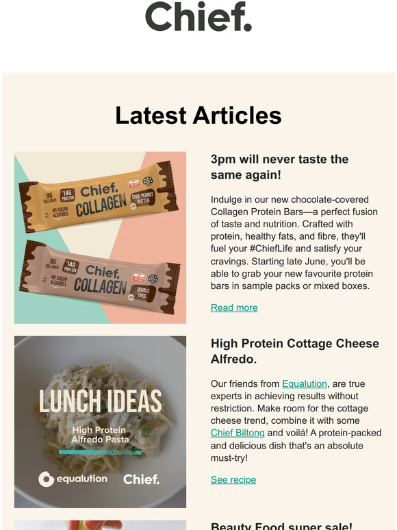 Chief Nutrition: YOUR new favourite protein bars are here! 🍫🥜 + High ...