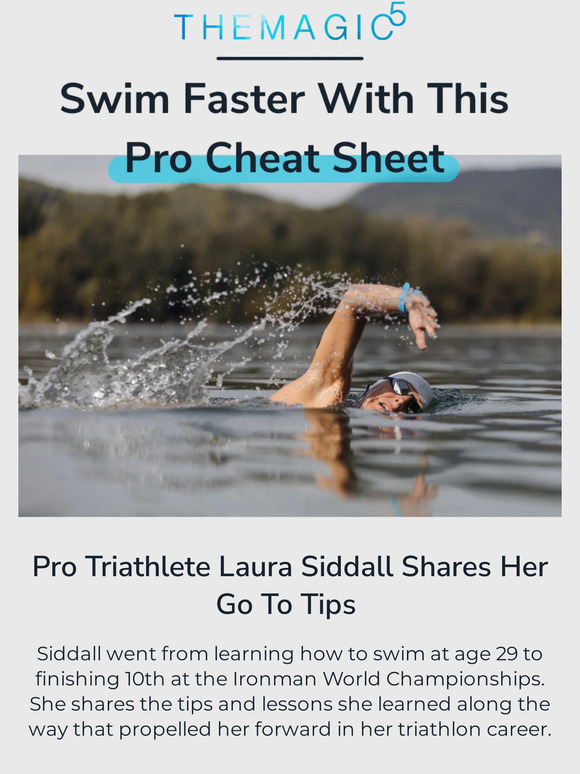 THEMAGIC5: Want A Cheat Sheet For Faster Swimming?? 🏊‍♀️ | Milled