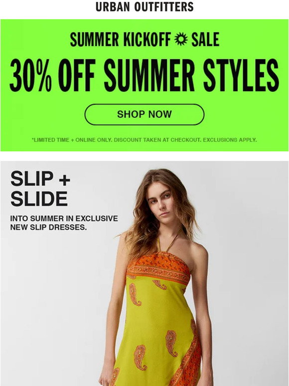 Urban Outfitters: slip into summer (hint hint) | Milled