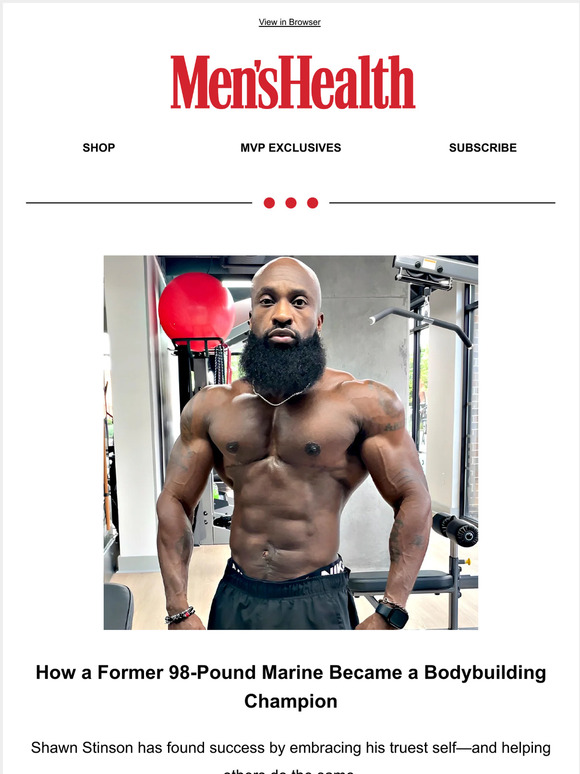 Men'sHealth: How Shawn Stinson Went From 98-Pound Marine to ...