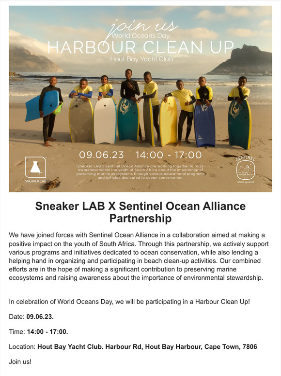 Sneaker LAB: Sneaker LAB X Sentinel Ocean Alliance Partnership | Milled