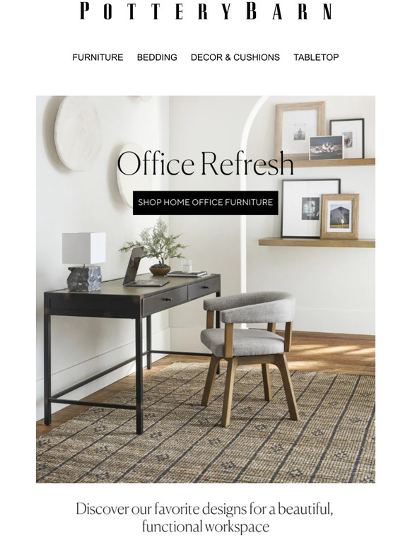 Pottery Barn: Home Office Refresh | Milled