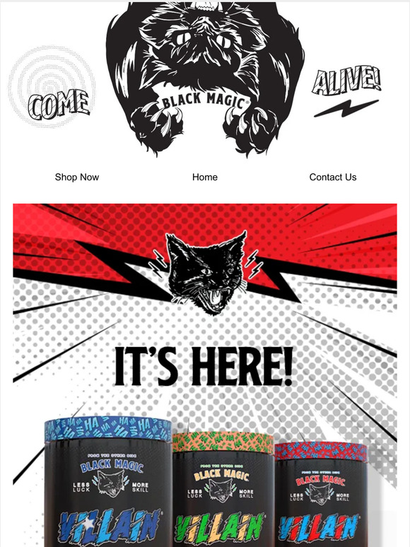 Black Magic Supply: Our VILLAIN Pre-Workout Is Now Available.... | Milled