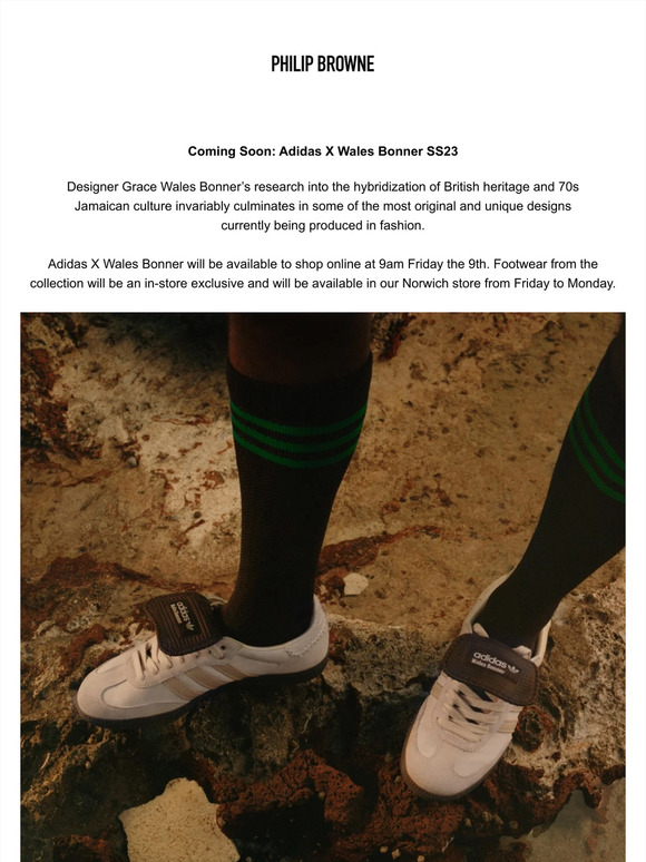 Philip Browne: Adidas X Wales Bonner Coming Soon | Milled