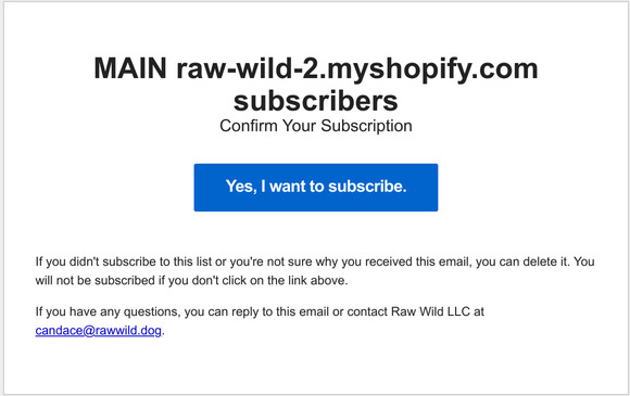 RAW WILD: Confirm Your Subscription | Milled