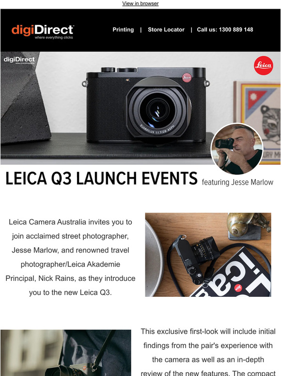 digiDirect: Join Leica Australia at our Q3 Launch Events with Jesse ...