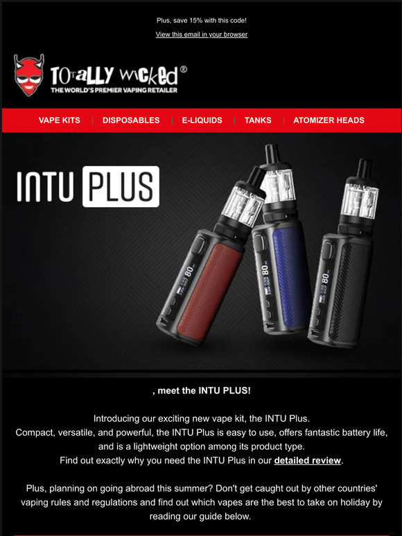 Totally Wicked Vape Store: , meet the INTU PLUS! 🙌 | Milled