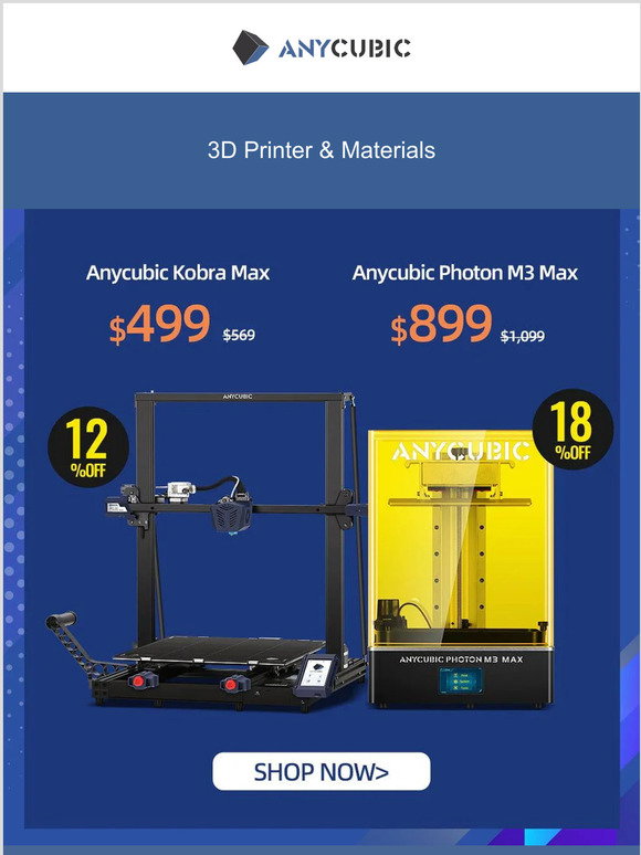 Anycubic: 48 hours left | $20 OFF coupon for Anycubic Photon M3 Max and ...