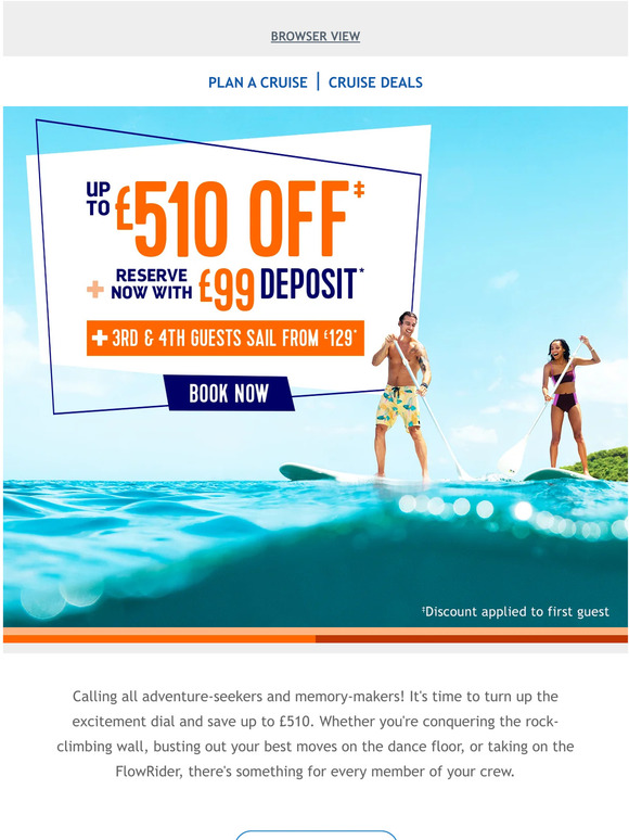 Royal Caribbean: Leave Ordinary Behind with £510 off | Milled