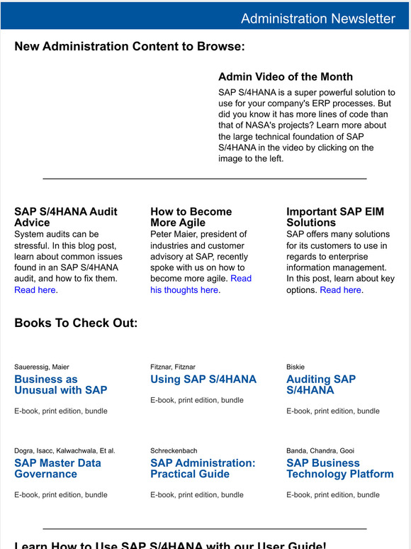 SAP Press: Common issues found during an SAP S/4HANA audit, plus a look ...