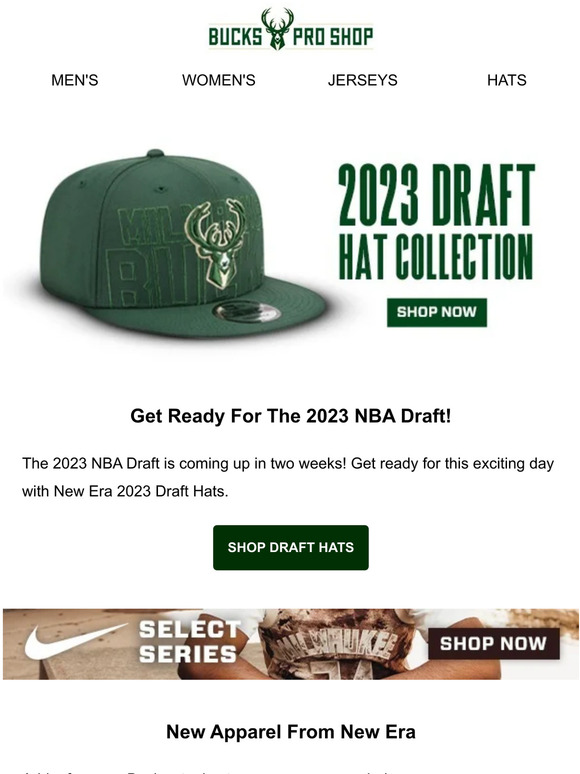 Bucks Pro Shop: Get Ready For The 2023 NBA Draft With New Era Draft ...