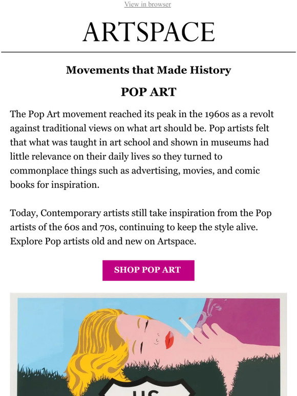 Artspace: Movements that made history: Pop Art | Milled
