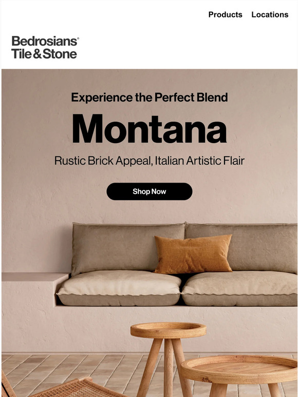 Bedrosians Tile & Stone: Introducing Montana 👋 | Milled