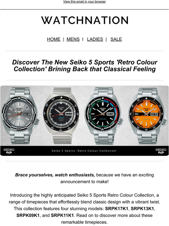 WatchNation: Introducing the Seiko Retro Colour Collection: Timeless ...