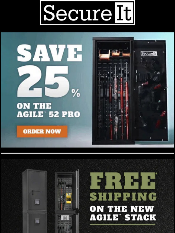 SecureIt: Save 25% on the Agile 52 Pro Gun Safe Today | Milled