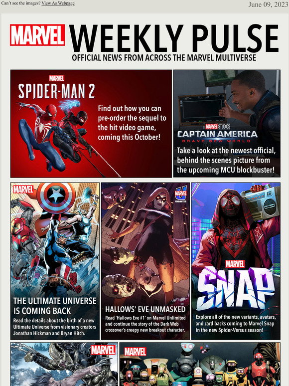Marvel: Marvel’s Weekly Pulse 06/09: Spider-Man 2 Arrives in October, a ...