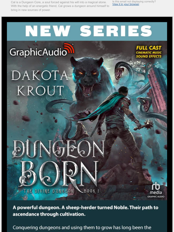 GraphicAudio: NEW SERIES! The Divine Dungeon 1: Dungeon Born by Dakota Krout! | Milled