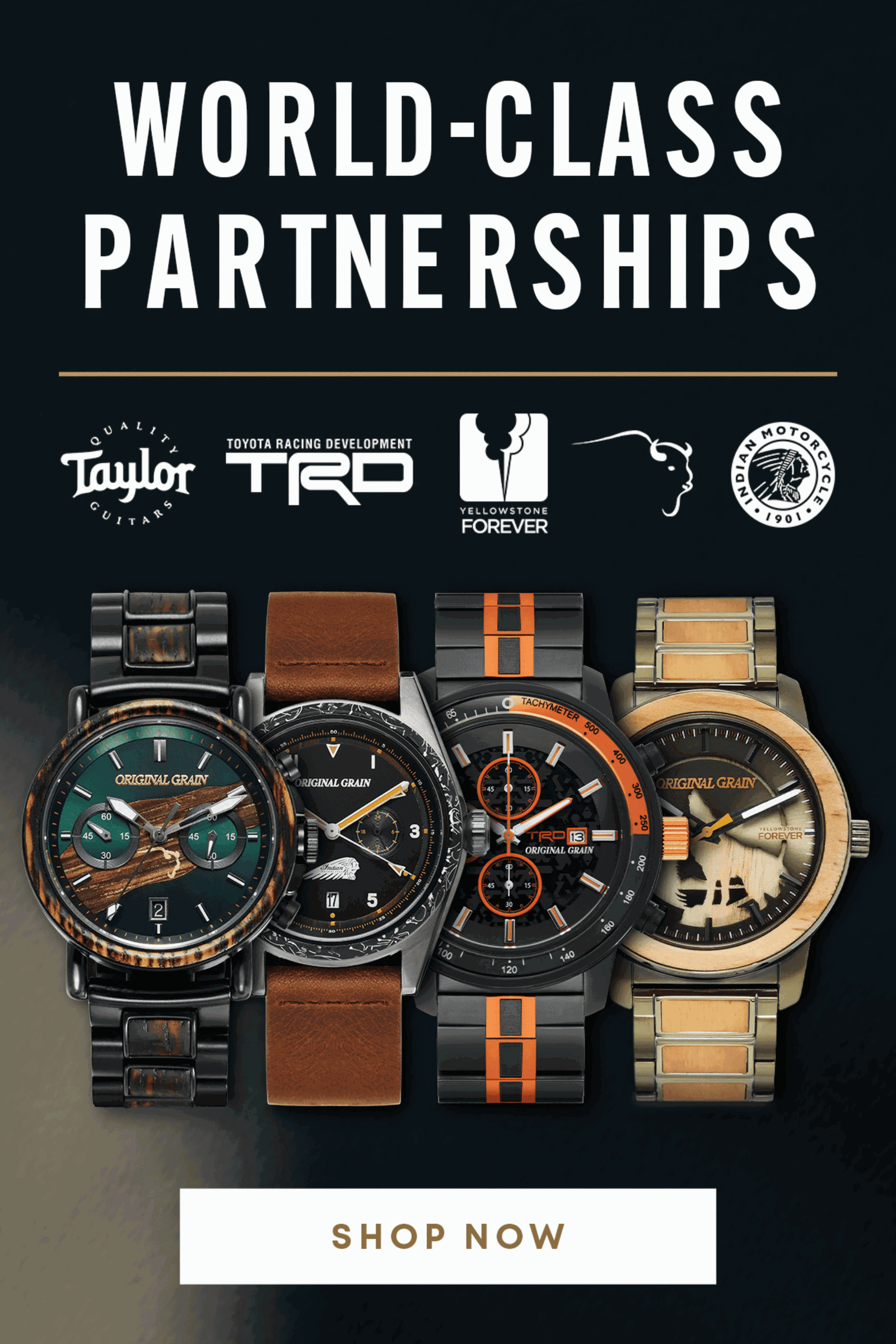 Original Grain: Small, Veteran-Owned Watch Co has WORLD CLASS PARTNERS ...