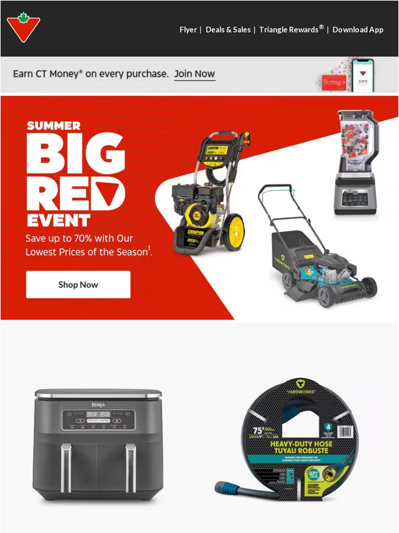 Canadian Tire: Summer Big Red Event: Sizzling deals are here | Milled