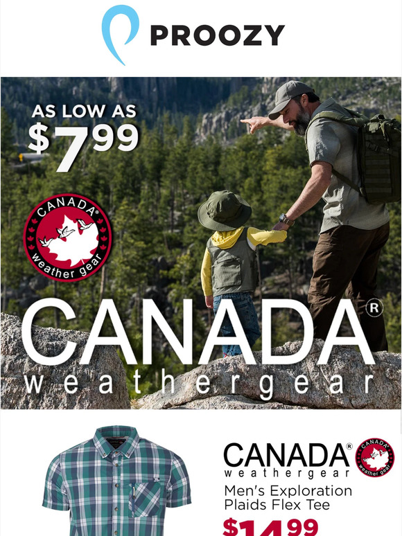 Proozy: Canada Weather Gear Products as Low $7.99! | Milled