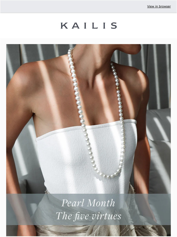 Kailis Australian Pearls: Pearl Month | The Five Virtues | Milled