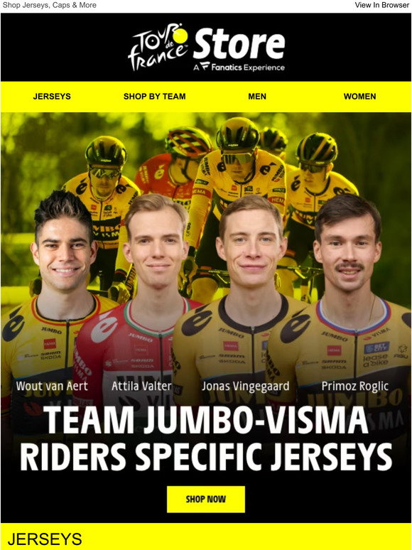 Tour De France: Team Jumbo Visma | Shop The 2023 Kit >> | Milled